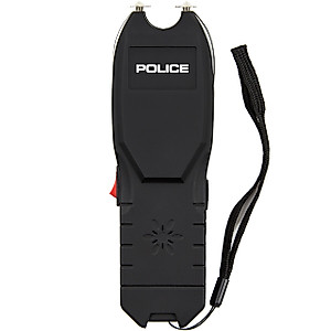 POLICE 2101 Stun Gun with LED Flashlight and Siren Alarm