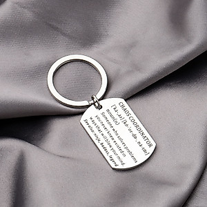 Chaos Coordinator Keychain Wedding Planner Thank You Gift Gift for Mom Wife Teacher Daycare (CHAOS COORDINATOR)