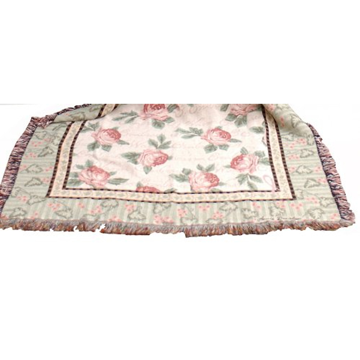 Manual Think Pink Collection 50 x 60-Inch Tapestry Throw, Warm Embrace by Annie Danielson