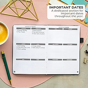 Clever Fox Address Book with alphabetic tabs - PU Leather Telephone and Address Book for Keeping Contacts Safe, Contact Organizer Journal, Medium Size (5.3″ x 7.7″) Hardcover, Black