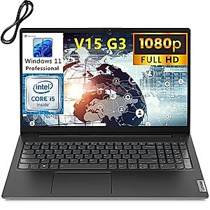 Lenovo V15 G3 Business Laptop Computer, 15.6" FHD Display, 12th Gen Intel 10 Cores i5-1235U (Beat i7-1195G7), 40GB DDR4 RAM, 2TB PCIe SSD, WiFi, BT 5.1, Windows 11 Pro