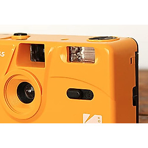 Kodak M35 35mm Film Camera, Reusable, Focus Free, Easy to Use, Build in Flash and Compatible with 35mm Color Negative or B/W Film (Film and AAA Battery NOT Included) by (Yellow)