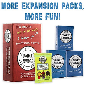 Not Parent Approved: The Original, Hilarious Family Party Game and Expansion Pack #1 Bundle