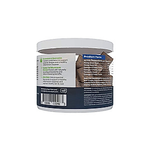 Only Natural Pet Allergy, Skin & Coat Hemp Soft Chews - Allergy Immune Bites for Dogs, Omega 3 Supplement, Hemp Oil - Calming Treats for Itchy Skin Relief, Hot Spot - (60 Count)