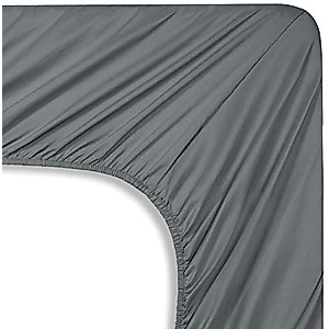 Mocassi Queen Sheet Set - Luxury Hotel 1800 Premier Bedding Sheets & Pillowcases - Ultra Soft Breathable & Cooling Bed Sheets - Deep Pocket - Wrinkle Resistant - 4 Piece Set - Queen, Gray