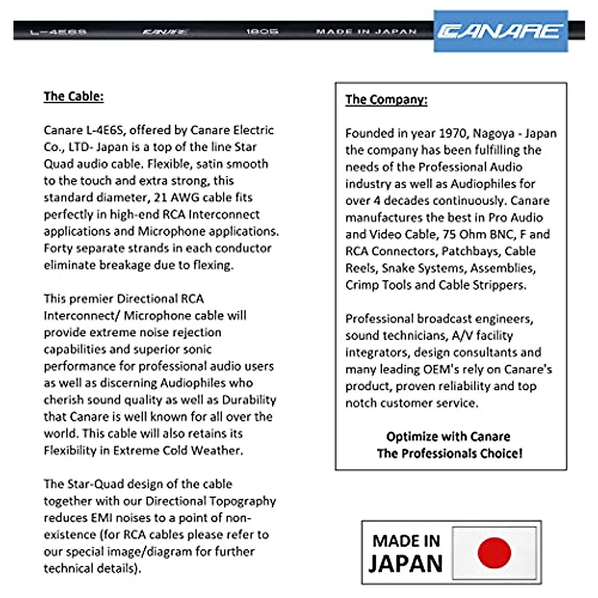 WORLDS BEST CABLES 1.5 Foot - RCA to XLR (Male) Cable Pair - Canare L-4E6S Star-Quad Audio Interconnect Cable & Amphenol ACPL RCA & Neutrik Male XLR Gold Plugs - CUSTOM MADE