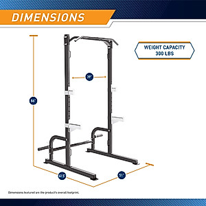 Marcy Olympic Cage Home Gym System – Multifunction Squat Rack, Customizable Training Station SM-8117
