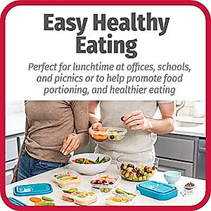 GoodCook EveryWare Pack of 14 BPA-Free Plastic Food Storage Containers with Lids Lunch Set (42035)