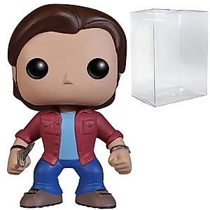 POP Supernatural - Sam Winchester Funko Vinyl Figure (Bundled with Compatible Box Protector Case), Multicolored, 3.75 inches