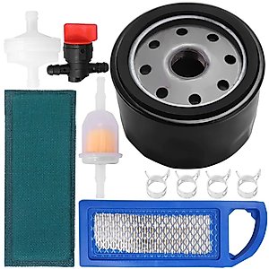 laffoonparts GY20573 Air Filter Replacement for John Deere LA115 LA105 LA110 LA100 L100 L105 L107 L108 115 105 108 Z225 Lawn Mower Tractor with 492932 AM125424 Oil Filter