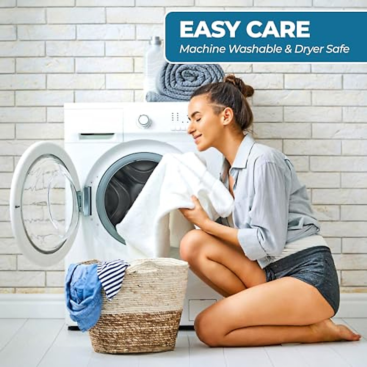 SUPERIOR - 500GSM 6 PC SET TG Superior Egyptian Cotton Towels, Washcloths, Hand, Bath, Tangerine, 6 Piece