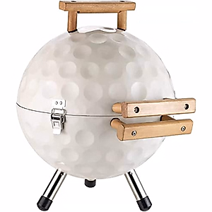 BBQ Grill Outdoor Charcoal grills Portable Charcoal Football-Shaped Oven Spherical Grill Mini Round Outdoor Charcoal Barbecue Stove Foldable Kebab Stove