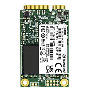 Transcend Hard Drives Brand Model SSD MSA372M MLC 128GB mSATA SATA III