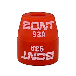 Bont Skates - Replacement Top Cone or Bottom Barrel Cushions Bushings - Quad Roller Skate Derby Plate - Made in USA (88A Black, Top & Bottom (8pc))