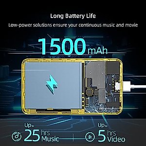 80GB MP3 Player with Bluetooth and WiFi, MP4 MP3 Player with Spotify,Spotify Kids，4" Full Touch Screen with Pandora, Music Player with Audible，Android MP3 with Speaker (Gold_Black)