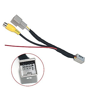 Strpump 8 Pin Car Rear View Backup Reverse Camera Adapter RCA Cable for Mitsubishi Outlander ASX GF GG ZJ 2013-2020 Original Factory Screen Video Input