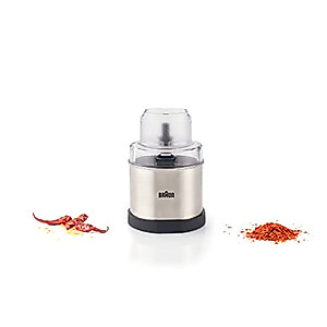 Braun MQS270SI Multiquick Coffee and Spice Grinder Hand Blender Attachment, 1.5-Cup