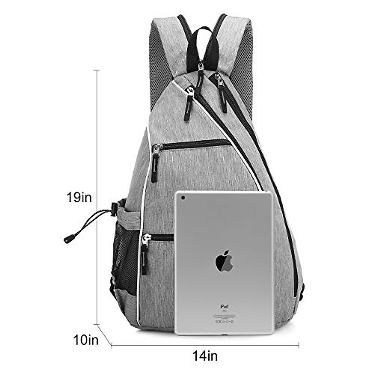 Sucipi Pickleball Bag Pickleball Backpack for Women Men Tennis Bag Tennis Backpack Reversible Pickleball Paddle bag Tennis Rackets Bags for Ladies Gray