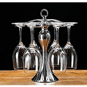 Wine Glass Rack Home Wine Rack Wine Glass Rack Hanging Upside Down Wine Cabinet Wine Rack Goblet Rack Ornaments(2 Pcs）