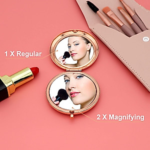 20 Year Old Birthday Gifts for Her Compact Makeup Mirror 20th Birthday Gifts for Girls Inspirational Birthday Gift for Daughter Granddaughter Turning 20 Gifts for Niece Friend Folding Makeup Mirror