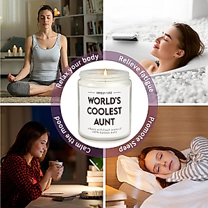 Aunt Gifts, Perfect Auntie Gift Ideas - The Cool Aunt Candle, Gifts for Aunts from Niece, Best Aunt Ever Gifts, Aunt Christmas Birthday Mothers Day Gifts, Best Auntie Gifts