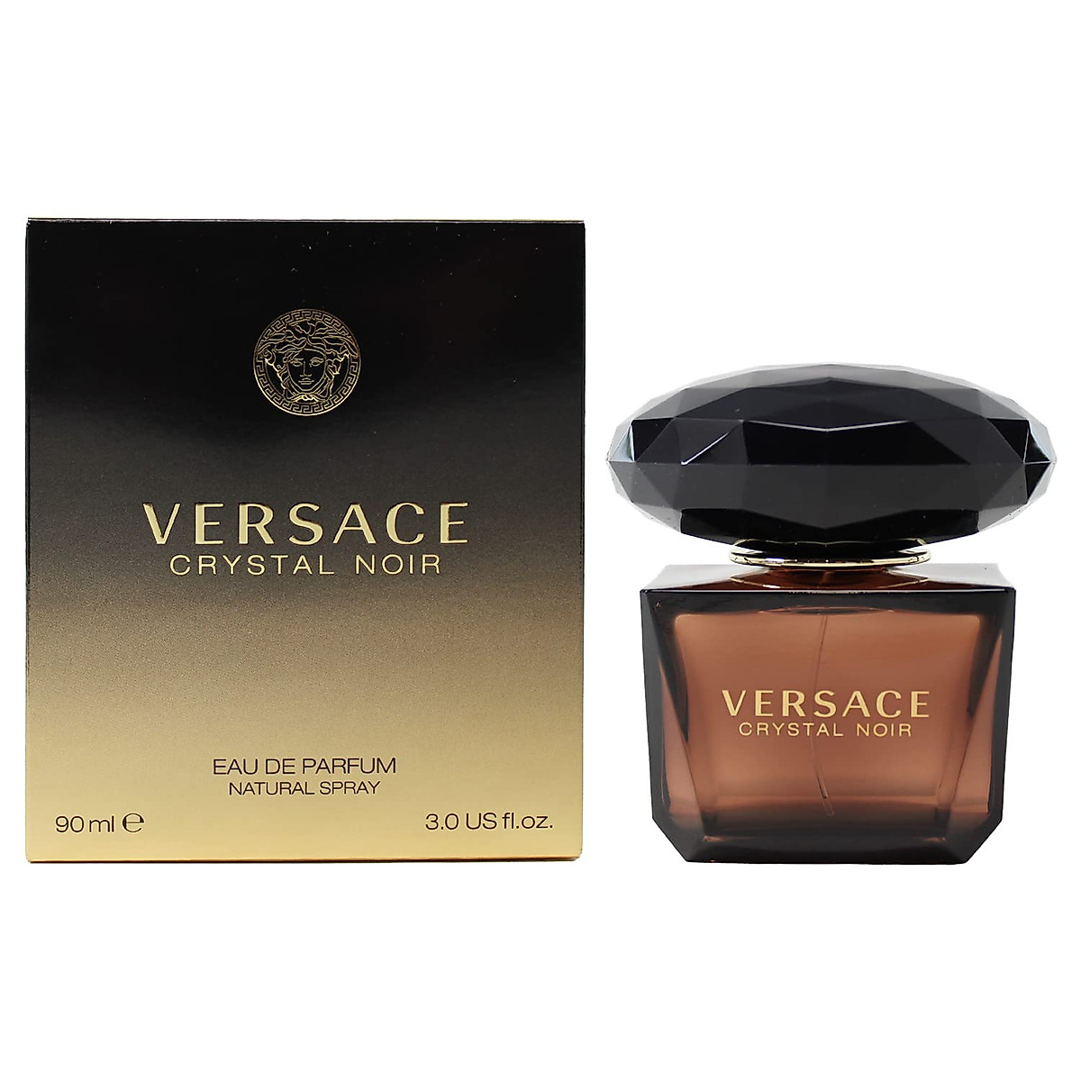 Versace Crystal Noir for Women Eau de Parfum Spray, 3 Ounce/90 ml