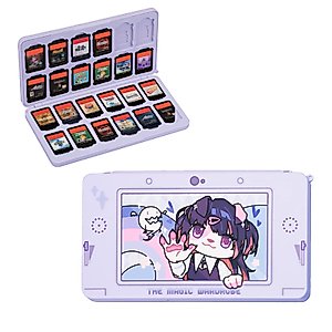 GeekShare Portable Switch Game Card Case-Switch Game Holder Case with 24 Game Card Slots-Game Card Carrying Storage Box Compatible with Nintendo Switch- Magic Wardrobe