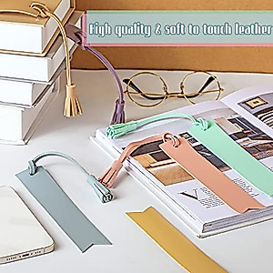 12 Pcs Bookmarks for Women Leather Bookmark Pastel Bookmarks Graduation Gifts Boho Morandi Macaron Color Bookmarks for Men Women Book Lovers Readers Daughter Girl Students Friends School College Gifts