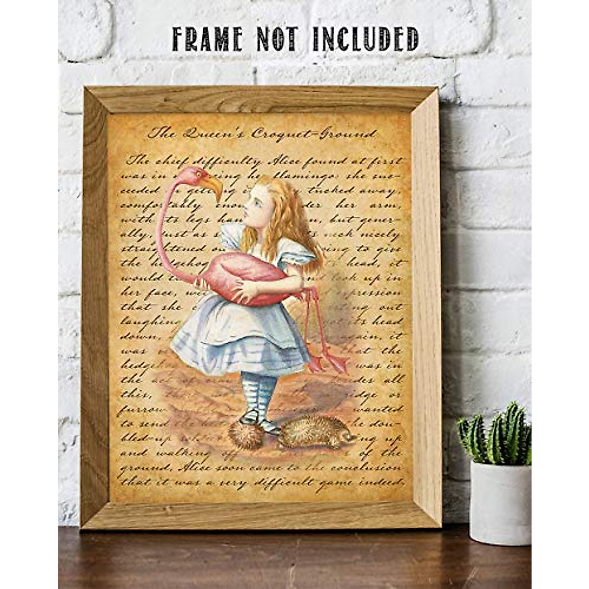 Alice in Wonderland Prints - 8x10 Unframed Wall Art Print Poster - Perfect Alice in Wonderland Gifts and Decorations (The Queen's Croquet)