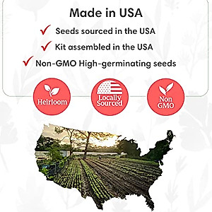 Carolina Reaper Ghost Pepper Growing Kit - Outdoor Garden Vegetable Seed Starter Kit - Hot Pepper Growing Kit - All in One Pepper Seed Plant Growing Kit - Gift for Gardeners