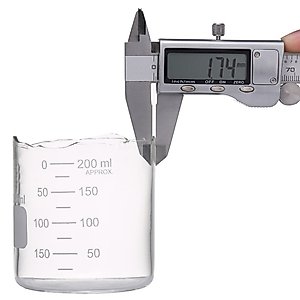 Glass Measuring Low Form Beaker Set 50ml 100ml 250ml and Thick Glass Graduated Measuring Cylinder Set 5ml 10ml 50ml 100ml