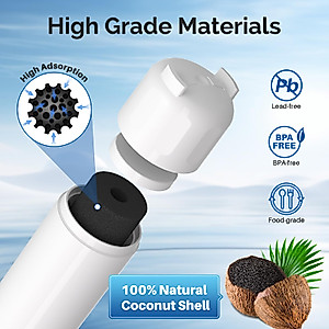 ICEPURE ADQ73613401 Refrigerator Water Filter Replacement for LG LT800P, Kenmore 9490, 46-9490, ADQ73613403, ADQ73613402, LSXS26326S, LSXS26366S, LMXC23746S, LMXC23746D, LMXS30776S, RWF3500A, 5PACK
