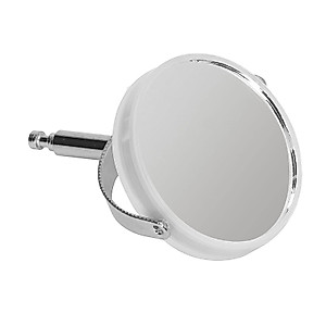 Microscope Reflecting Mirror, Biological Microscope Reflector 360 Degree Rotation Replacement for Light Observation (Plastic Bracket)