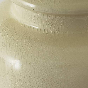 Decor Therapy Lorren Ceramic Table Lamp, Cream