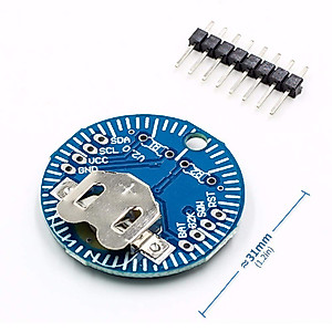 HiLetgo 2pcs DS3231 DS3231SN RTC Module Real Time Clock Memory Module V2.0 I2C with PinHeader