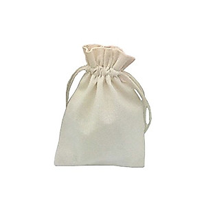 8x10 Inch Cotton Muslin Drawstring Candy Gift Storage Bags 15 PCS