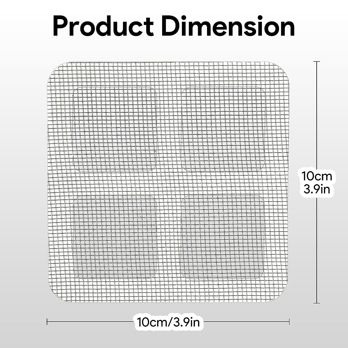 50 PCS 4" X 4" Disposable Shower Drain,Disposable Shower Drain Cover Hair Catcher, Disposable Drain Covers, for Bathroom, Laundry, Bathtub, Kitchen, Sink, Drain Hair Catcher for Human and Pet Hair