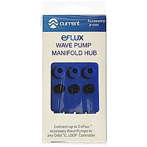 Current USA 1685 eFlux Wave Pump Manifold HUB (Connects Up to 3 Wave Pumps),Blue
