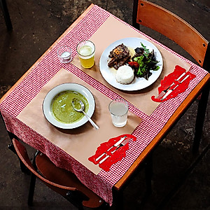 cobee Christmas Cutlery Holders, 8 Pcs Xmas Santa Tableware Christmas Silverware Cutlery Holders Pocket Knifes Forks Bags Dinnerware Decorations for Home Party(Santa)