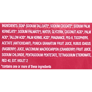 Dial Glycerin Soap Bars with Power Berries, Raspberry, Pomegranate, Cranberry, 12 Oz