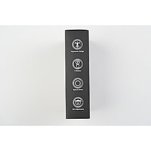 Perixx11568 Perimice-717 Wireless Trackball Mouse, Build-in 1.34 Inch Trackball with Pointing Feature, 5 Programmable Buttons, 2 DPI Level, Black