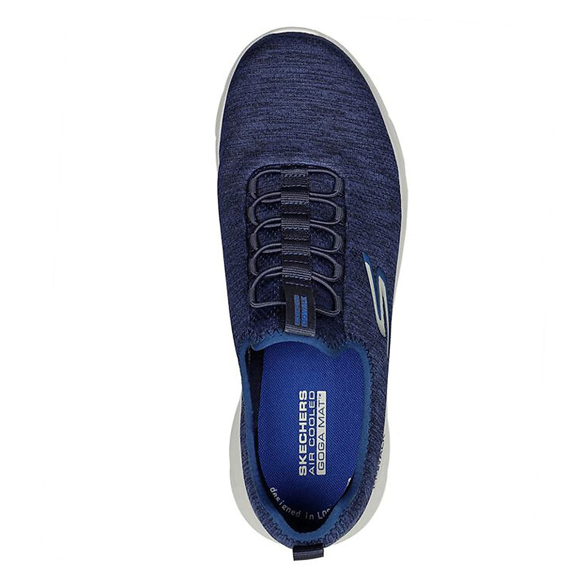 Skechers Men's Gowalk Flex-Athletic Slip-On Casual Walking Shoes with Air Cooled Foam Sneakers, Navy/Blue 2, 10.5