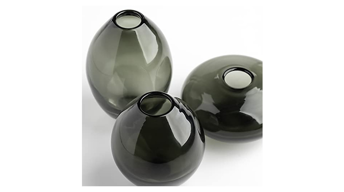 Torre & Tagus Mini Glass Bud Vases Set of 3