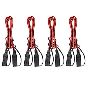 WMYCONGCONG 4 PCS SAE to SAE Extension Cable Quick Disconnect Wire Harness SAE Connector 3.28 Feet, 18 Gauge (3.28Ft)
