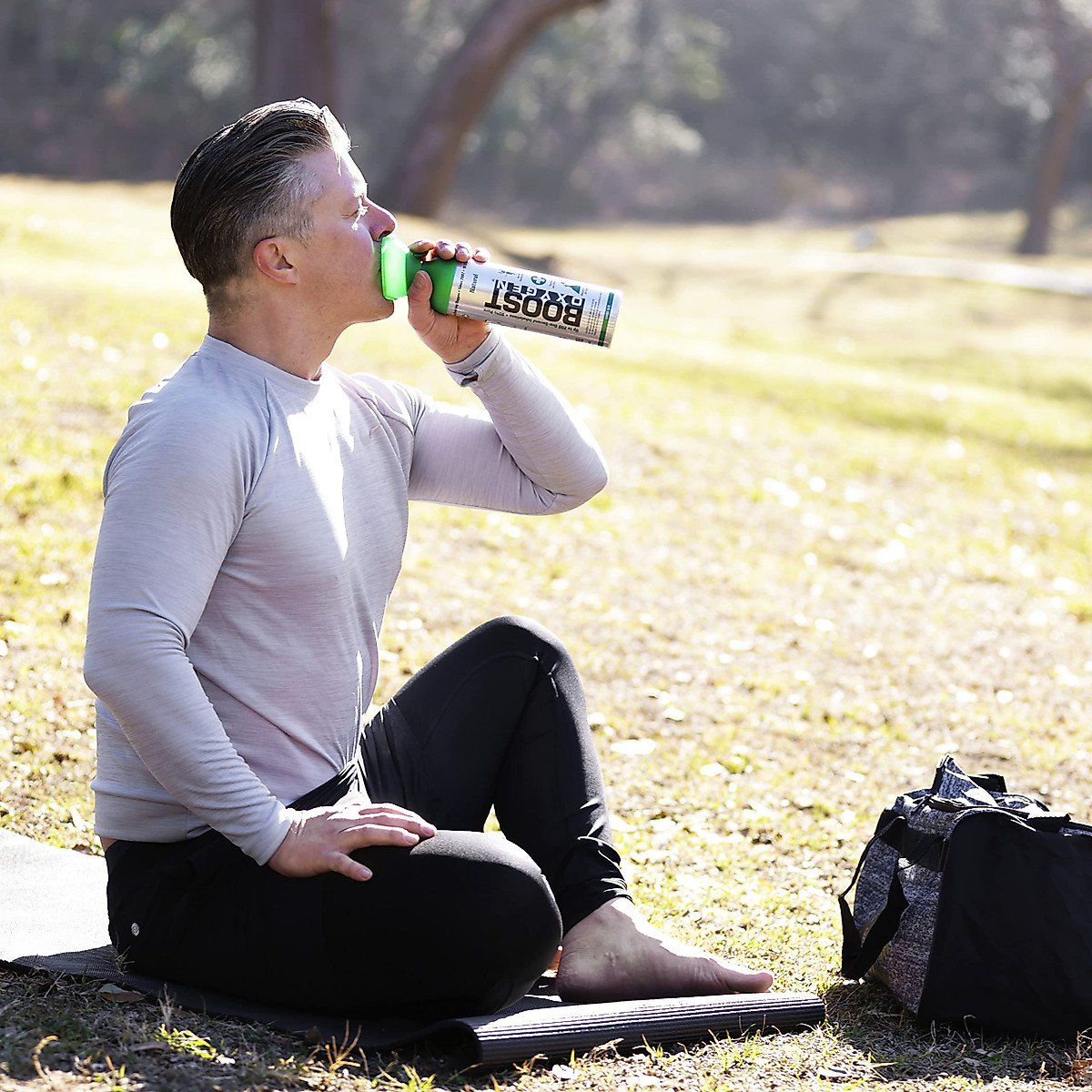 Boost Oxygen Canned 4 Portable 5 Liter Natural Oxygen Canister Bottle with 1 Natural Pocket Sized Pure Canned Oxygen Bottle Canister