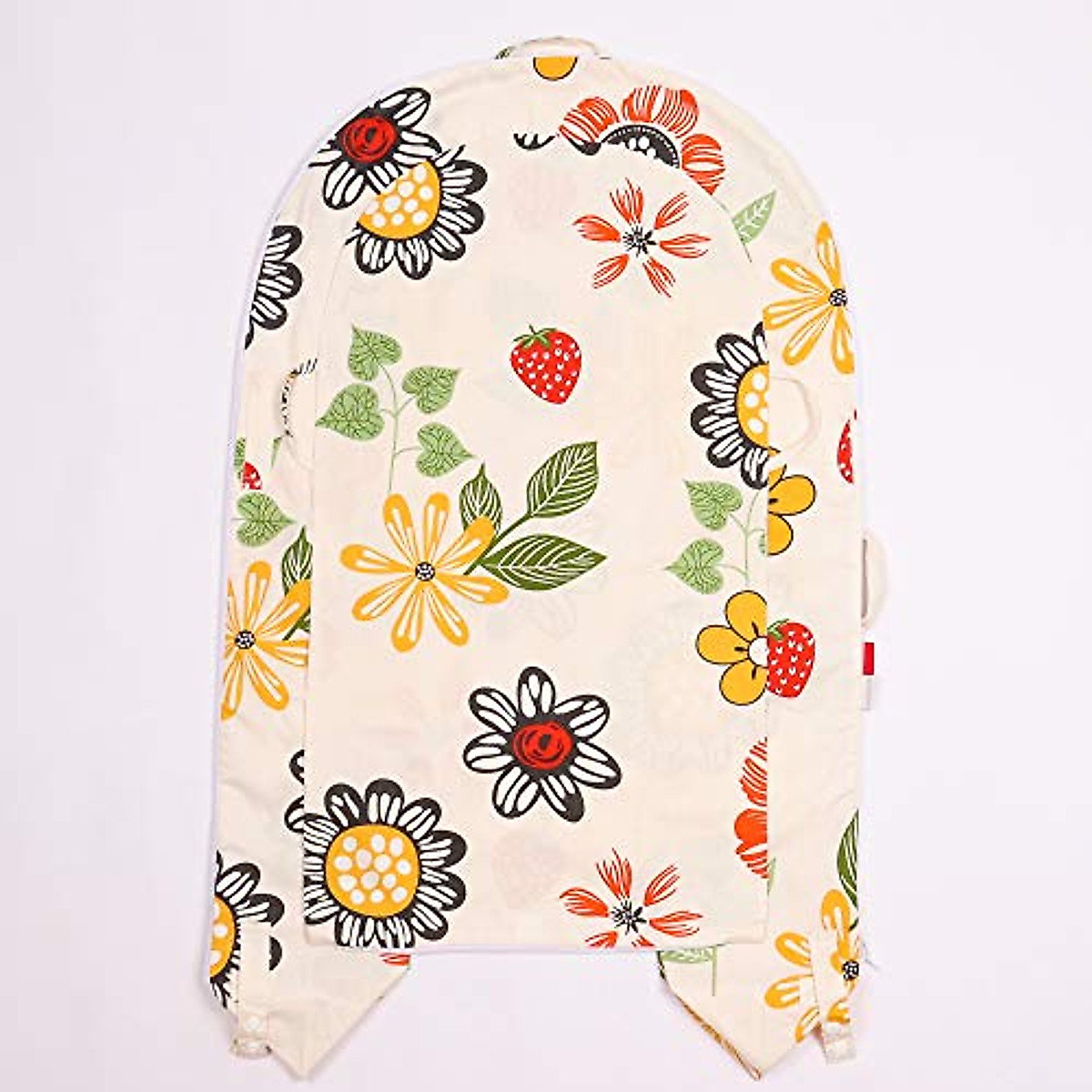 Baby Lounger Cover for Dockatot Deluxe + | Premium Quality Newborn Lounger Cover | 100% Cotton Hypoallergenic Extra Cover [Fits Deluxe+] (Cover Only) Floral