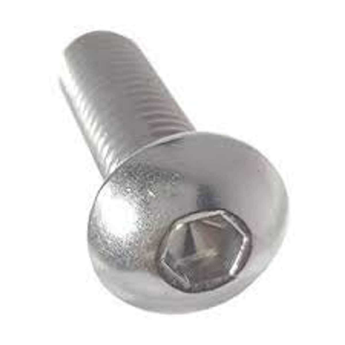 1/4"-28 x 1-3/4" Button Head Socket Cap Screw, Allen Socket Drive, 18-8 Stainless Steel, Full Thread - Quantity 25 - by Fastener Depot, LLC