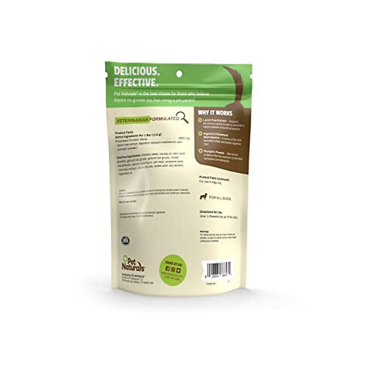 Pet Naturals Scoot Bars, 30 Chews - Natural Anal Gland Support for Dogs, Gentle on Digestive System