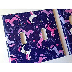 Unicorn Light Switch Cover Various Sizes Offered