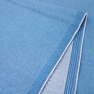 1 Yard 8 oz Sky Blue Denim Fabric for Sewing, Crafting Stylish Denim Fabric by The Yard Jean Material Sky Blue Jean Fabric (60''x36'')
